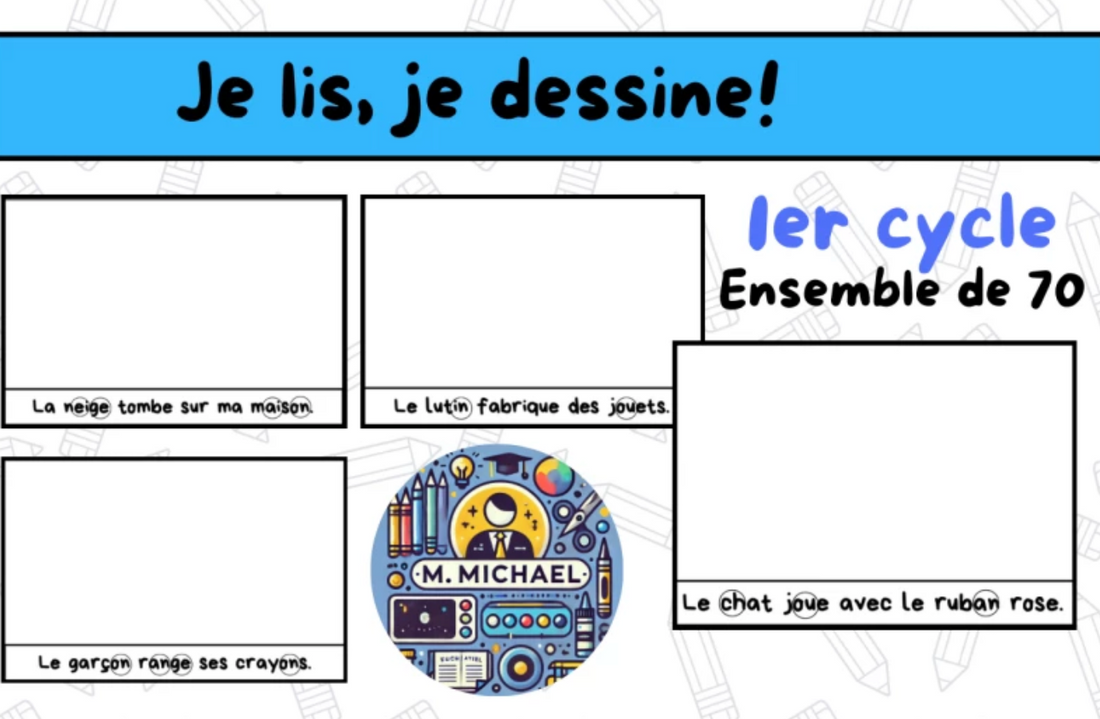 Je lis, je dessine 1er cycle – La classe de Michaël